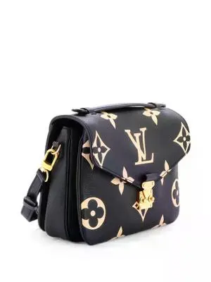 LOUIS VUITTON Pochette Metis Bicolor Monogram Empreinte Giant Crossbody Bag