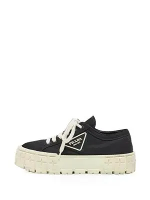 Prada Double Wheel Sneakers - Black