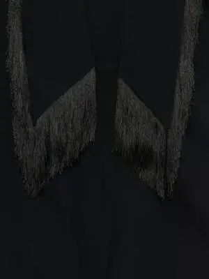 SIMONA CORSELLINI Sleeveless Fringe Trim Shirt