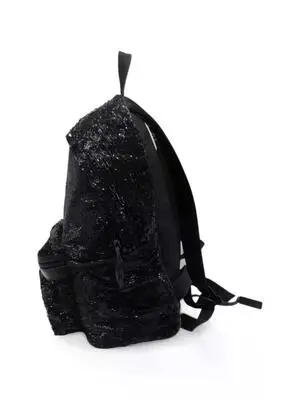 Saint Laurent City Sequin-embellished Backpack