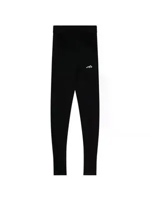 Balenciaga Athletic Logo-print Leggings - Black