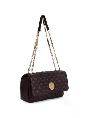 Versace Quilted Leather Shoulder Bag