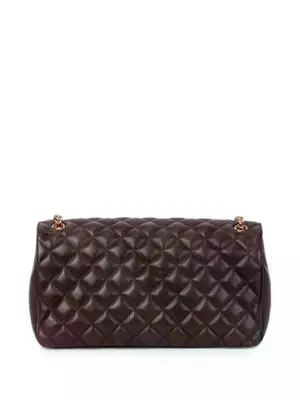 Versace Quilted Leather Shoulder Bag - Brown