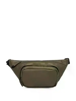 Rains Logo-embossed Zip-fastening Belt Bag - Green