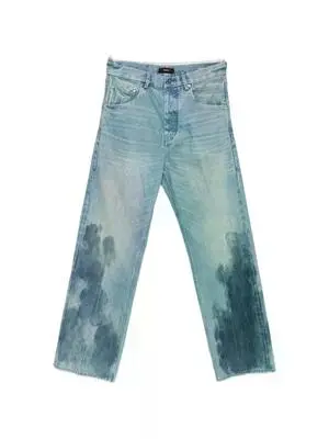 PURPLE BRAND Faded Wide-leg Denim Jeans - Blue