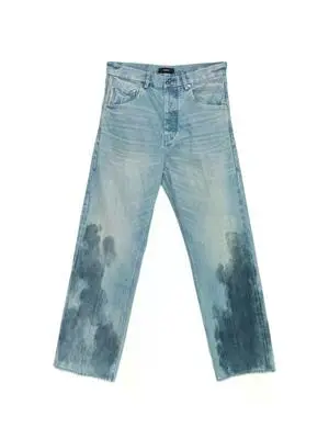 PURPLE BRAND Faded Wide-leg Denim Jeans - Blue
