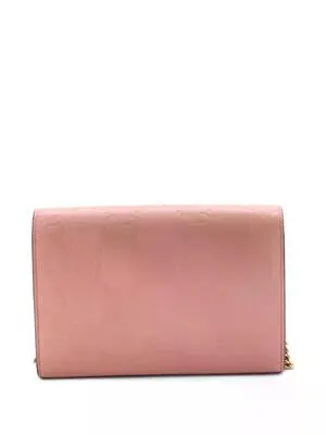 Gucci Envelope Wallet On Chain Guccissima Leather Shoulder Bag - Pink