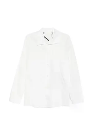 LEON EMANUEL BLANCK High-collar Raw-edge Shirt
