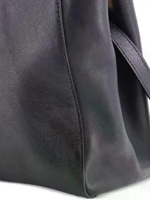 Fendi 2jours Leather Petite Satchel - Black