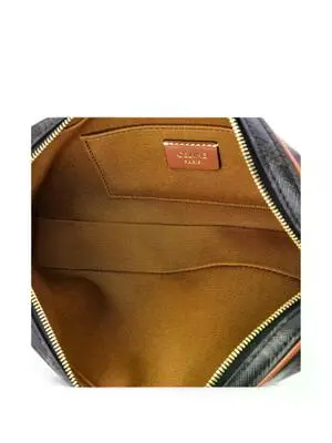 Celine Cuir Triomphe Camera Embroidered Triomphe Coated Canvas With Leather Small Shoulder Bag