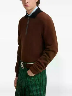 Marni Cashmere Polo Jumper With Layered Effect