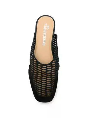 Patrizia Pepe Raffia Woven Mules