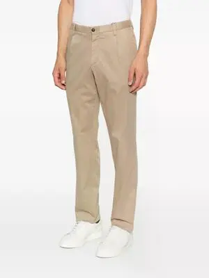 Corneliani Beige Pressed Crease Trousers