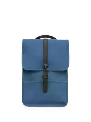 Rains Carabiner-fastening Flap-top Backpack - Blue