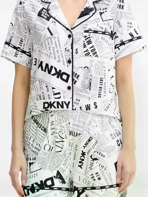 Dkny Newspaper-print Pajamas