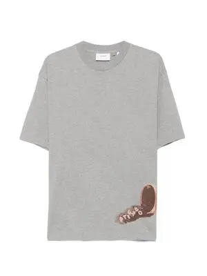 Axel Arigato Fallen Graphic-print Cotton T-shirt - Grey