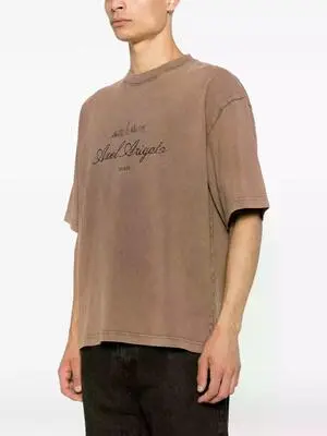 Axel Arigato Paris Washed Sky Cotton T-shirt - Brown