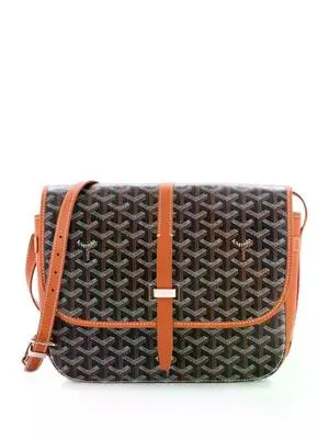 Goyard Belvedere Ii Messenger Bag Coated Canvas Mm Crossbody Bag - Brown