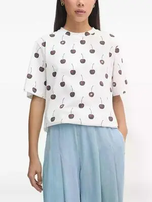 Stine Goya Cherry-print T-shirt - White