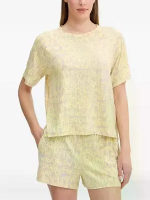 Dkny Logo-print Pajamas - Neutrals