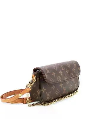 LOUIS VUITTON Ivy Wallet On Chain Monogram Canvas Shoulder Bag - Brown