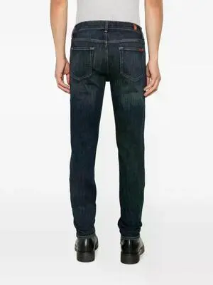 7 For All Mankind Whiskered Faded-effect Jeans