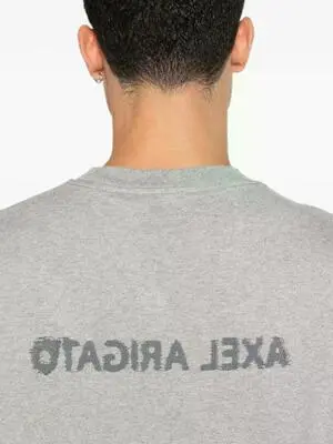 Axel Arigato Baseline Logo-print Cotton T-shirt - Grey