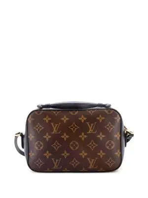 LOUIS VUITTON Monogram Canvas And Leather Crossbody Bag - Black