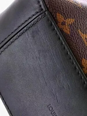 LOUIS VUITTON Monogram Canvas And Leather Crossbody Bag - Black