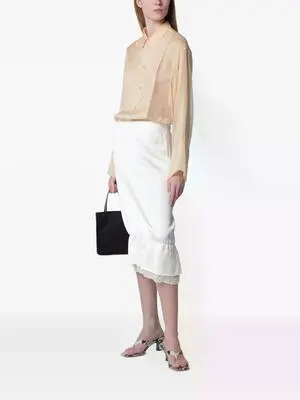Alberta Ferretti Sheer Silk Shirt