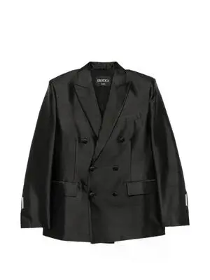 DONDUP Peak-lapel Double-breasted Blazer - Black