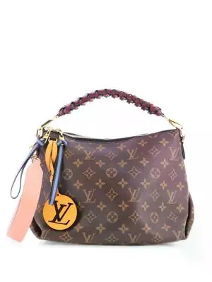 LOUIS VUITTON Braided Handle Beaubourg Monogram Canvas Mini Hobo Bag