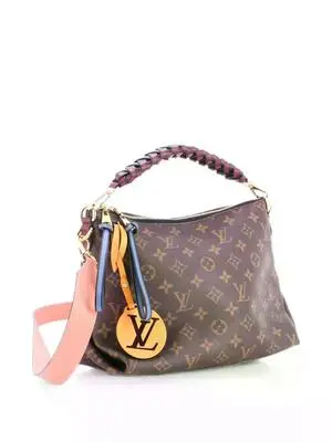 LOUIS VUITTON Braided Handle Beaubourg Monogram Canvas Mini Hobo Bag