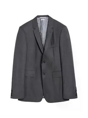 Thom Browne Stripe Wool Sport Blazer - Grey