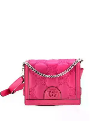 Gucci Gg Marmont Flap Messenger Bag - Pink