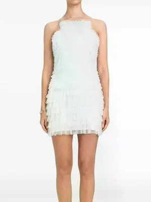 TWINSET Ruffled Mini Dress - Blue