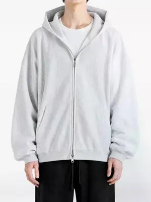 Alexander Wang Zip-up Dropped-shoulder Hoodie