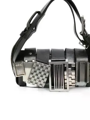HODAKOVA Buckle-embellished Woven Tote Bag