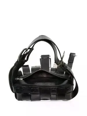 HODAKOVA Buckle-embellished Woven Tote Bag