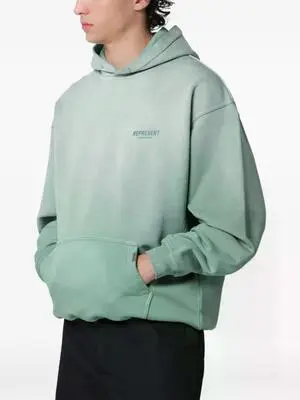 REPRESENT Owners Club Logo-print Hoodie - Green