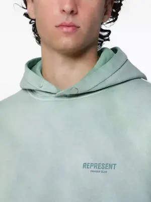 REPRESENT Owners Club Logo-print Hoodie