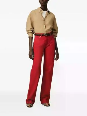 AMI Paris Boxy Viscose Twill Shirt