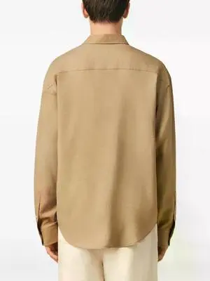 AMI Paris Boxy Viscose Twill Shirt