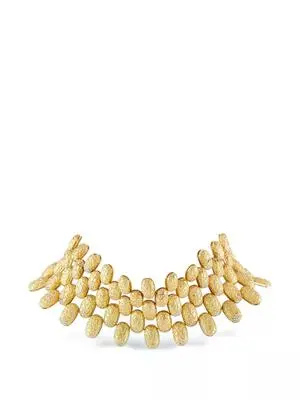 Gucci 18k Yellow Diamond Textured Jewelry Set
