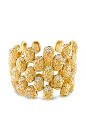 Gucci 18k Yellow Diamond Textured Jewelry Set