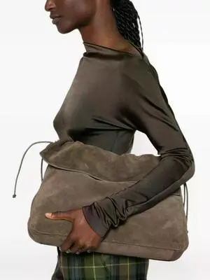 COCCINELLE Drawstring Leather Shoulder Bag