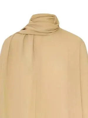 TOTEME Draped Scarf Blouse - Neutrals