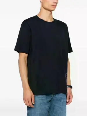Corneliani Tree-embroidered T-shirt - Blue