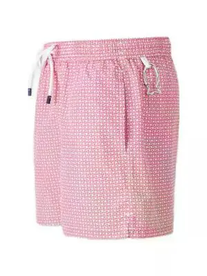 Fedeli Madeira Geometric-print Swim Shorts