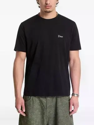 DIME Classic Logo-embroidered T-shirt - Black